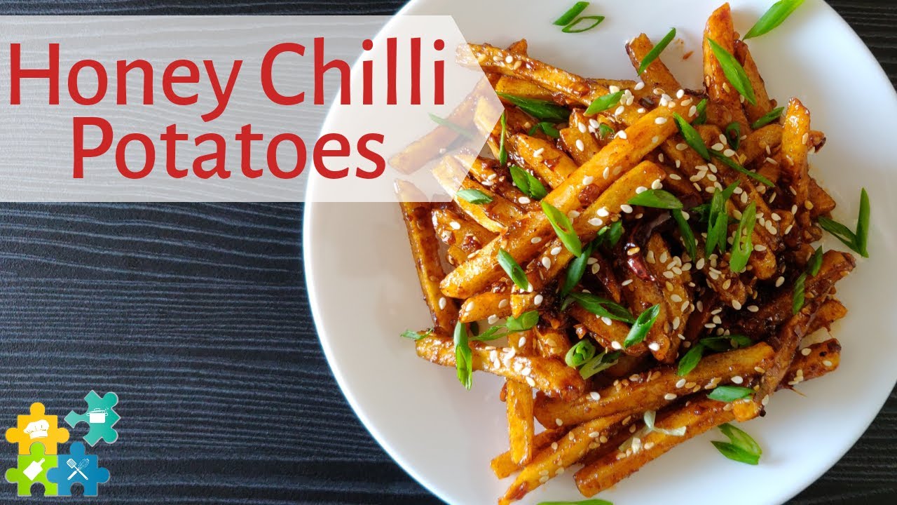 Restaurant Style Crispy Honey Chilli Potato At Home With Fries | Honey ...