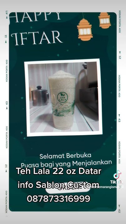 Teh Lala 22 oz Datarinfo Sablon Custom087873316999 - YouTube