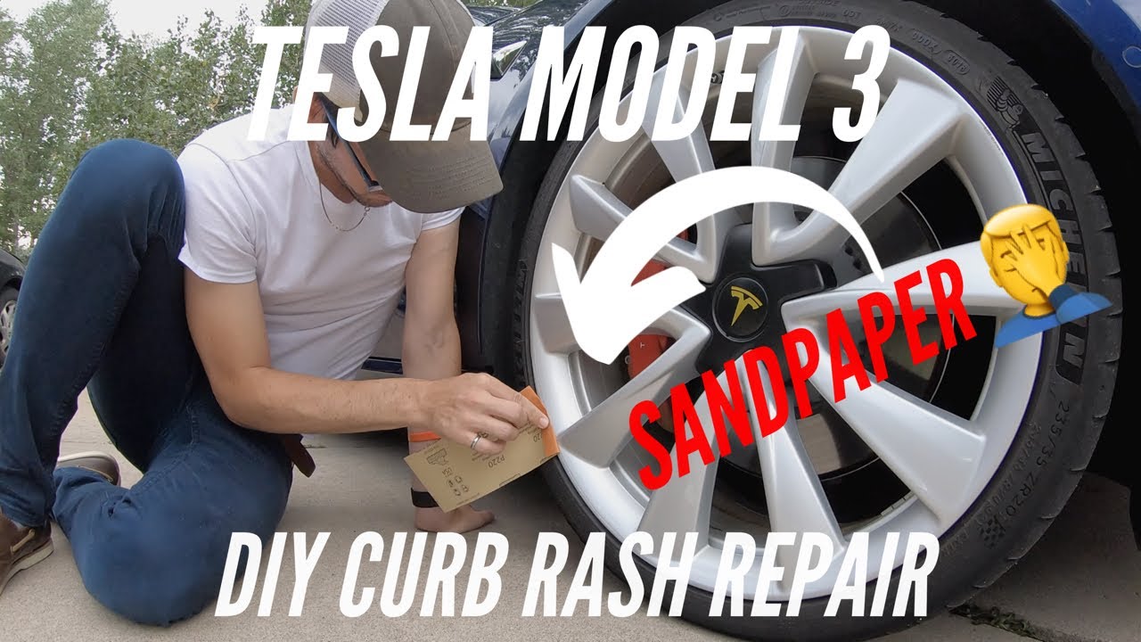 GF CURBED My Wheel 😔 | Tesla Model 3 | DIY Repair - YouTube