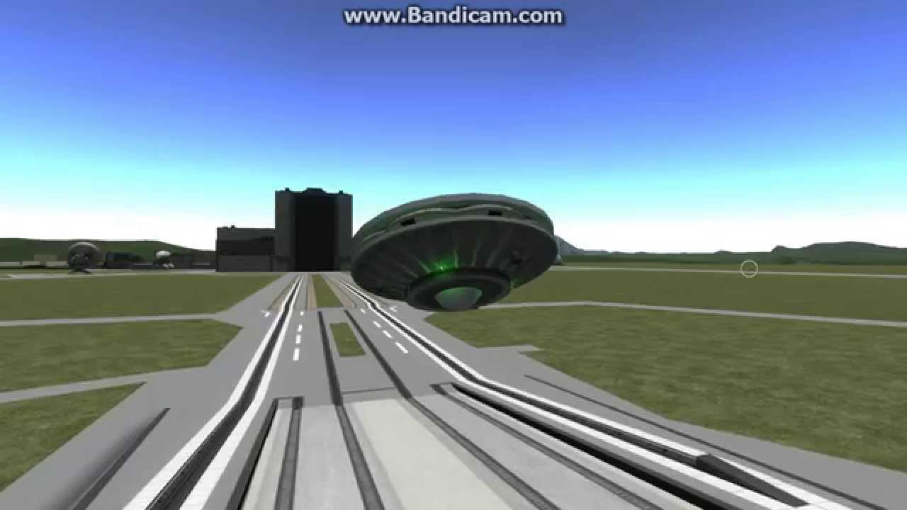 KSP Hovering UFO with friggin lazer beam. - YouTube