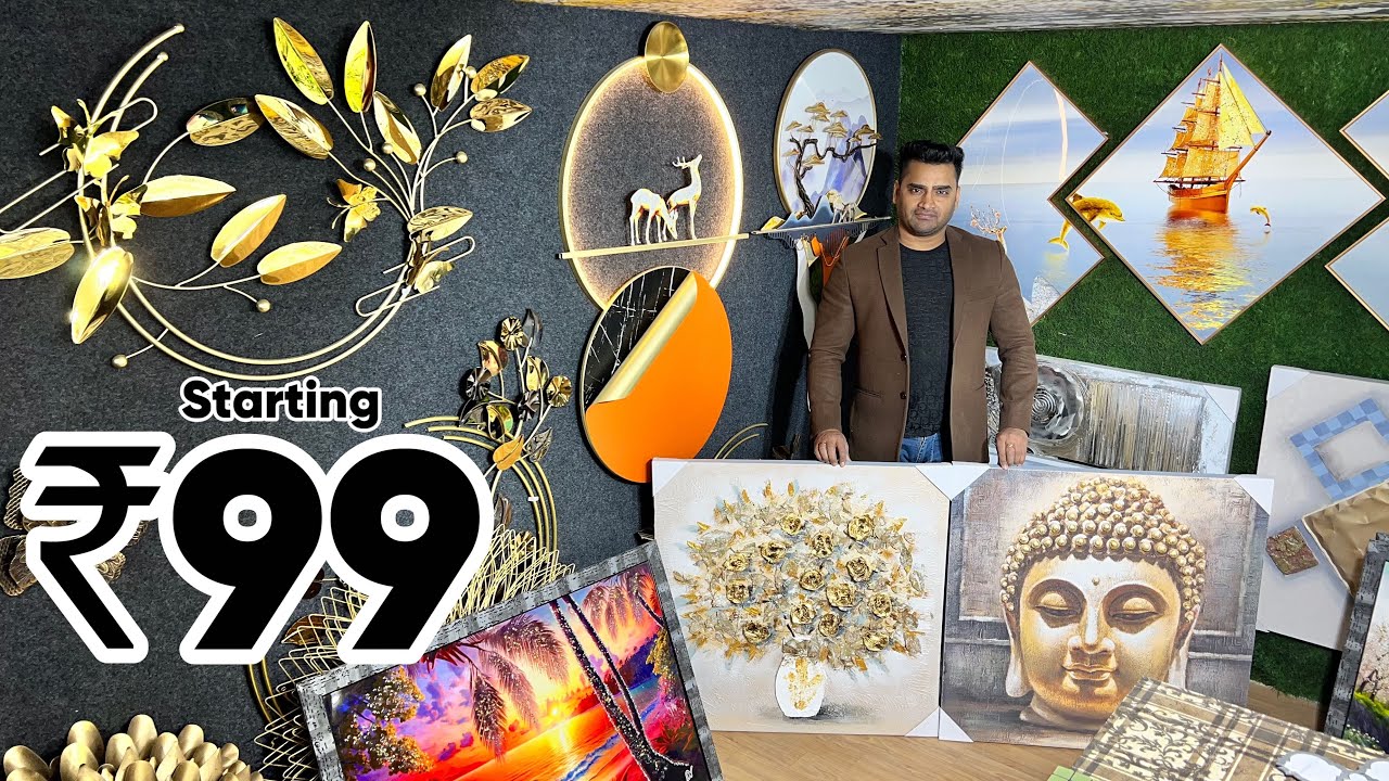 ₹99 में Wallpaper || Cheapest Wallpaper In Delhi 3D Wallpaper Market ...
