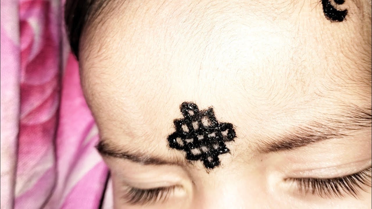 Babies bindi design || Beautiful bindi design|| Simple & Easy bindi ...