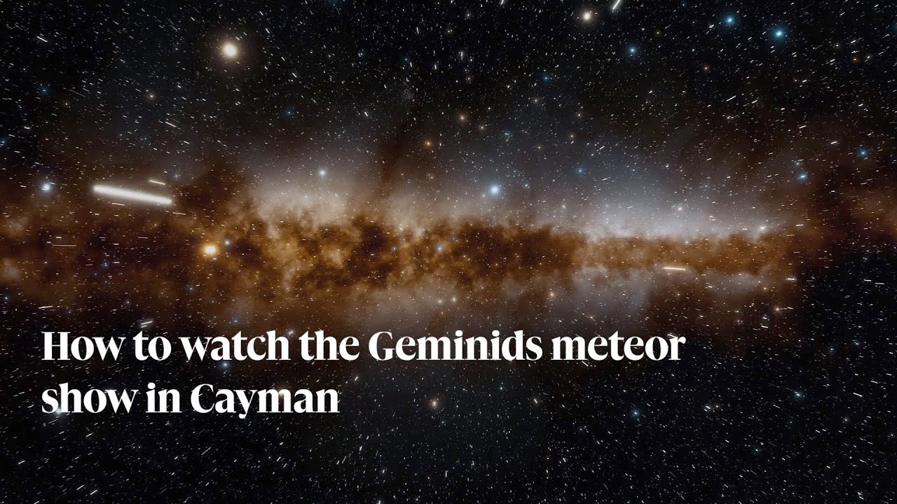 How to watch the Geminids meteor show in Cayman - YouTube