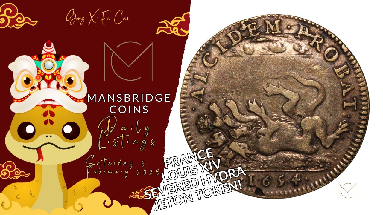 Louis XIV Severed Hydra Jeton Token - Daily Listings - Saturday 8 ...