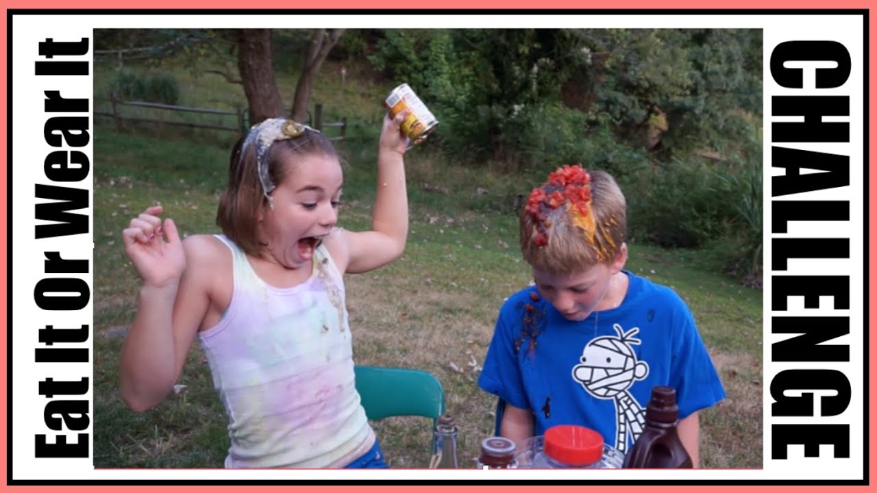 EAT IT OR WEAR IT CHALLENGE *Hilarious* | Flippin' Katie - YouTube