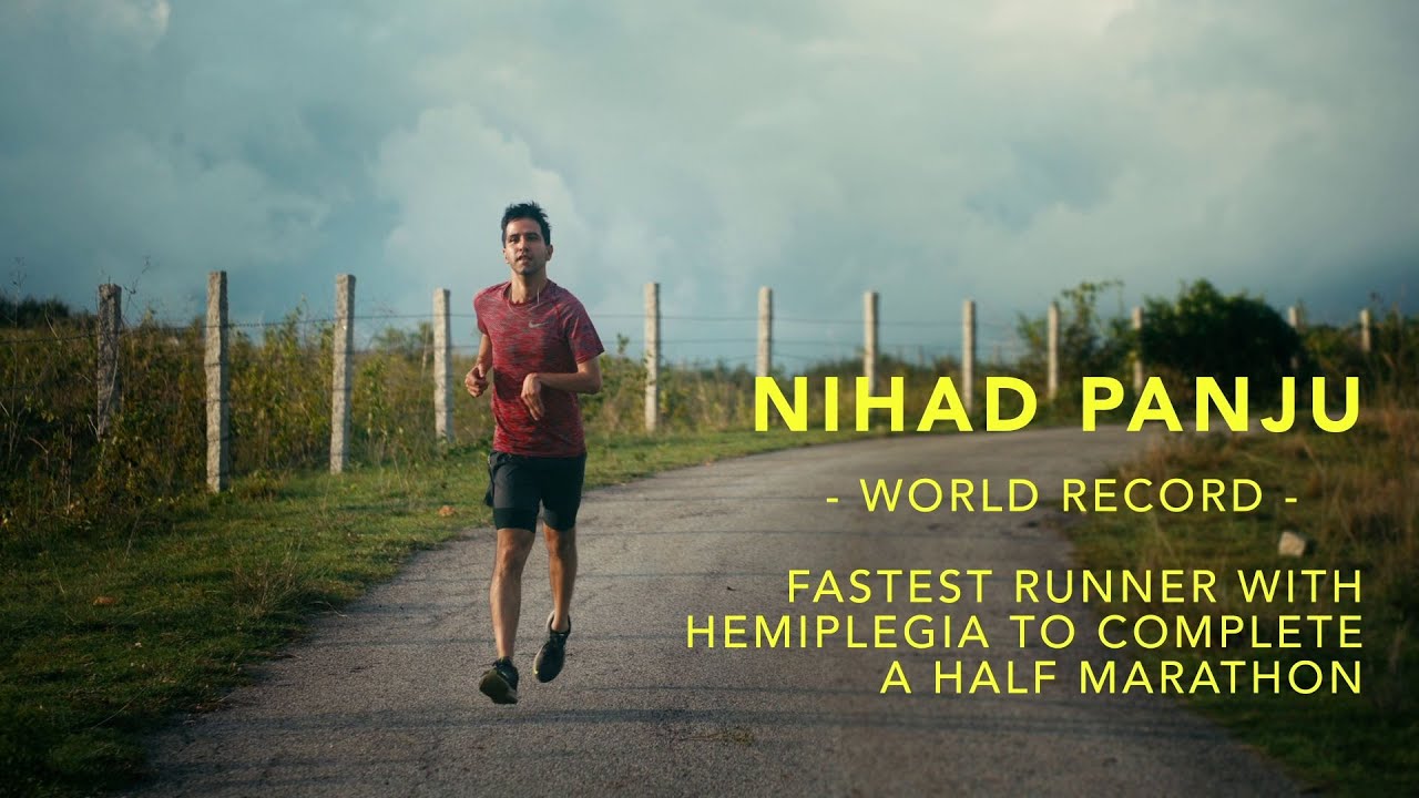 NIHAD PANJU | WORLD RECORD | FASTEST RUNNER WITH HEMIPLEGIA TO COMPLETE ...