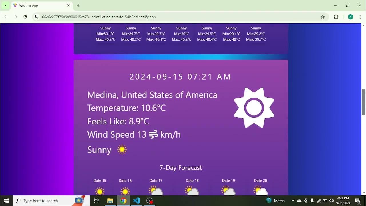 weather app react js - YouTube
