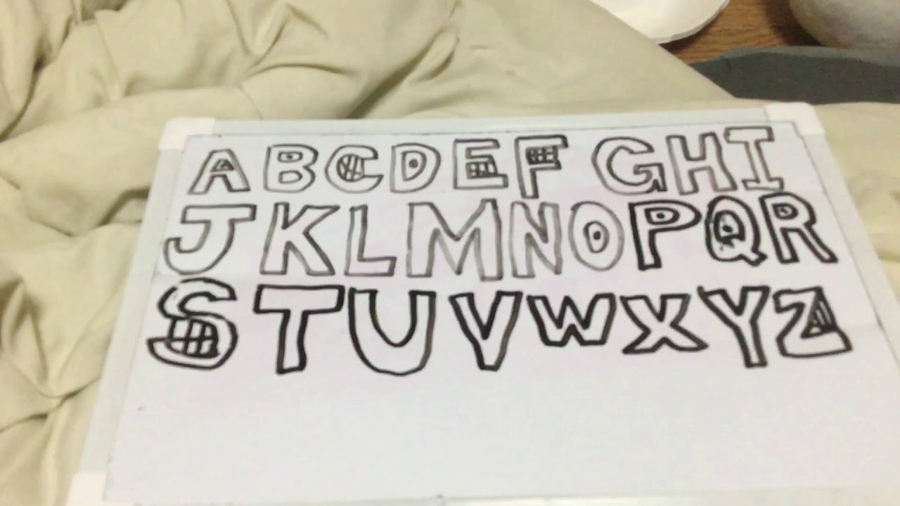 I draw the tvokids uppercase letters - YouTube