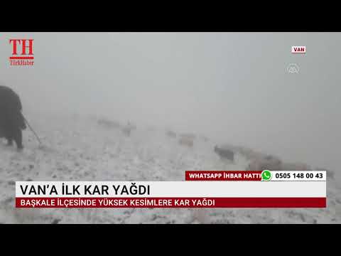 VAN’A İLK KAR YAĞDI