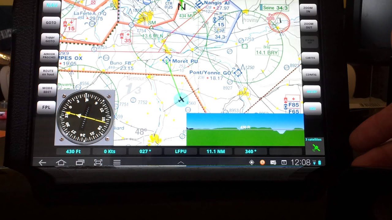 GPS Aéronautique NaviFlight sous Android - YouTube