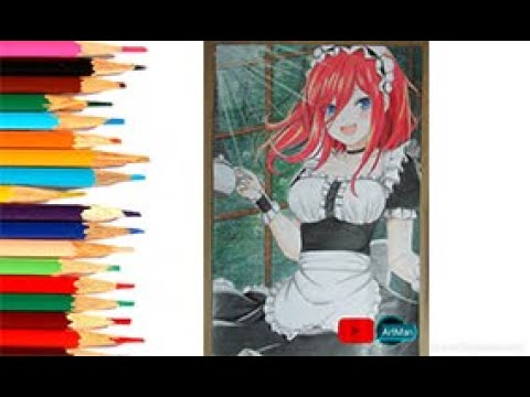 Speed Drawing Miku Nakano - YouTube
