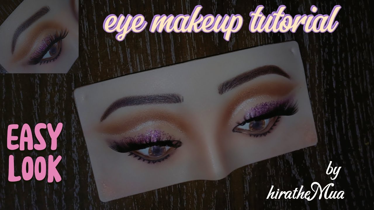 purple Glitter eyes 💜 | 1 mint makeup tutorial | hirathemua - YouTube