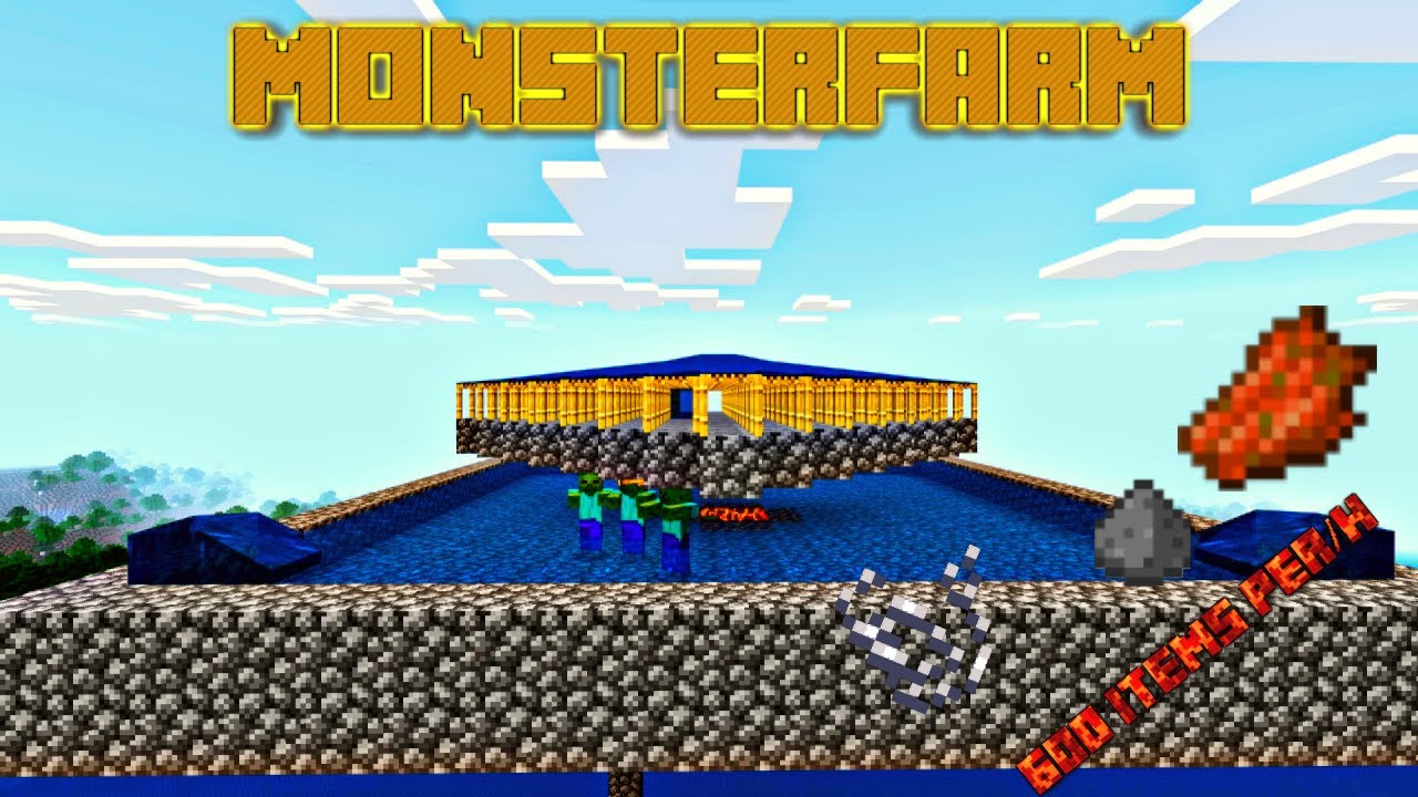 Monsterfarm für Minecraft 1.19 |600 Items/h per Layer |Bedrock/Java ...