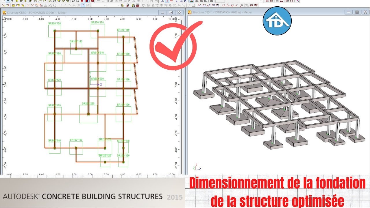 DIMENSIONNEMENT DE LA FONDATION DE LA STRUCTURE OPTIMISEE R+3 SELON LE ...