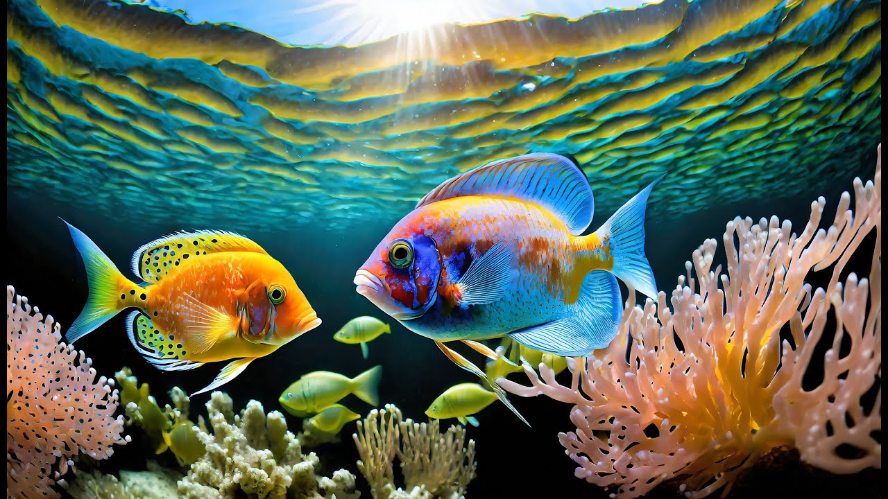 Colorful Sea Life Video | Underwater footage | Sea Animals | Shark ...