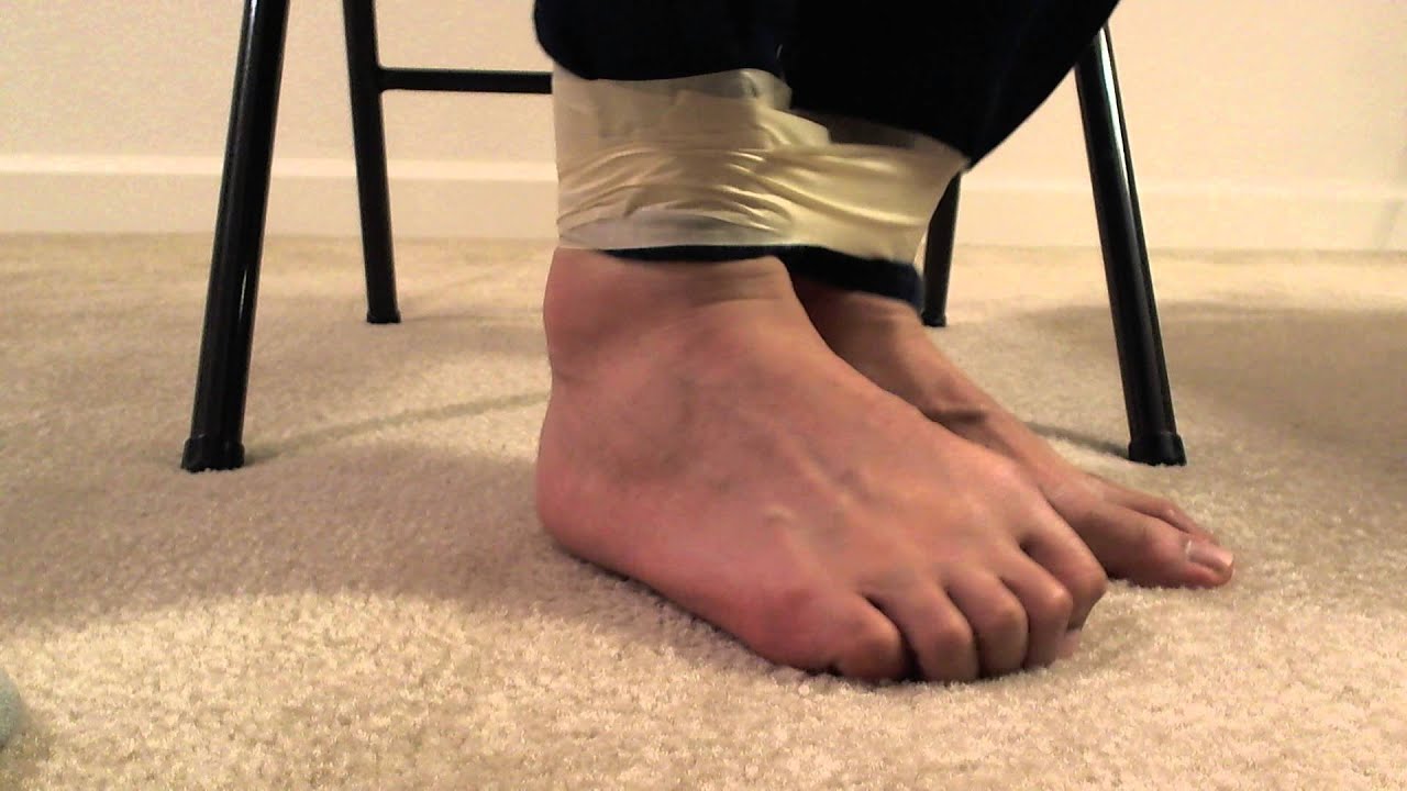 male feet taped up and struggling - YouTube