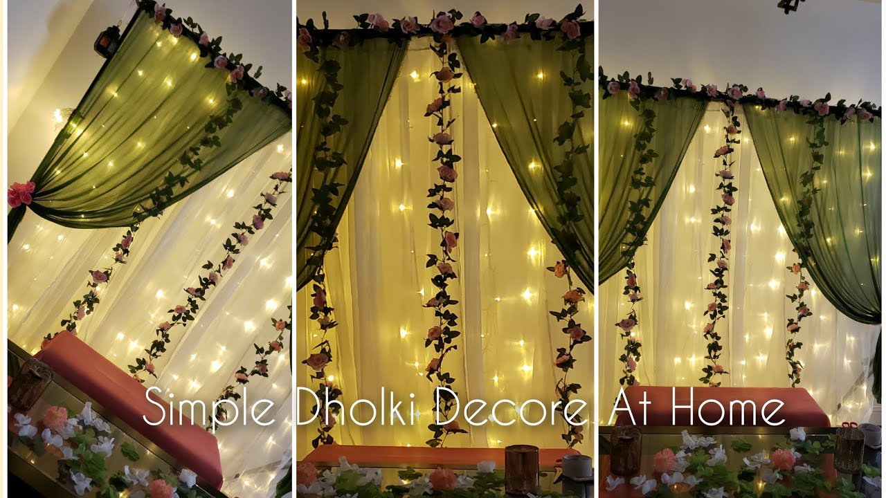 DIY|| Simple Dholki Decore at Home|| Dholki Ideas|| #dholki #decor ...