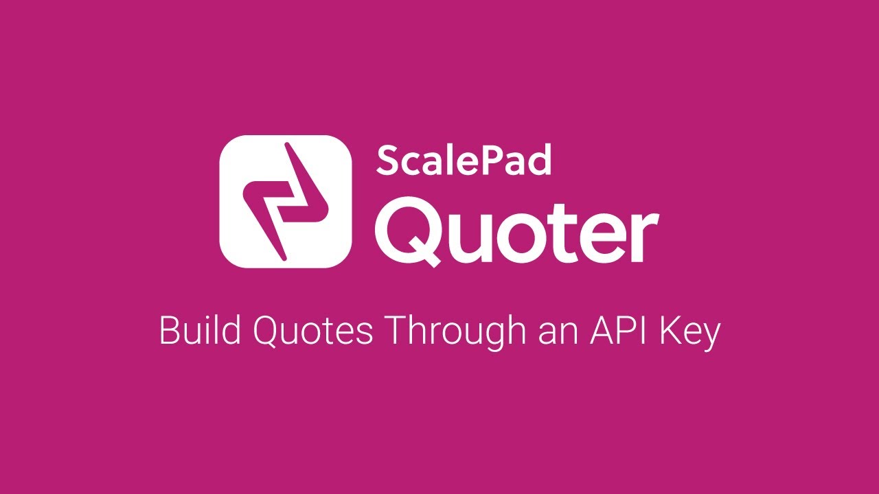 Build Quotes with an API Key in Quoter - YouTube