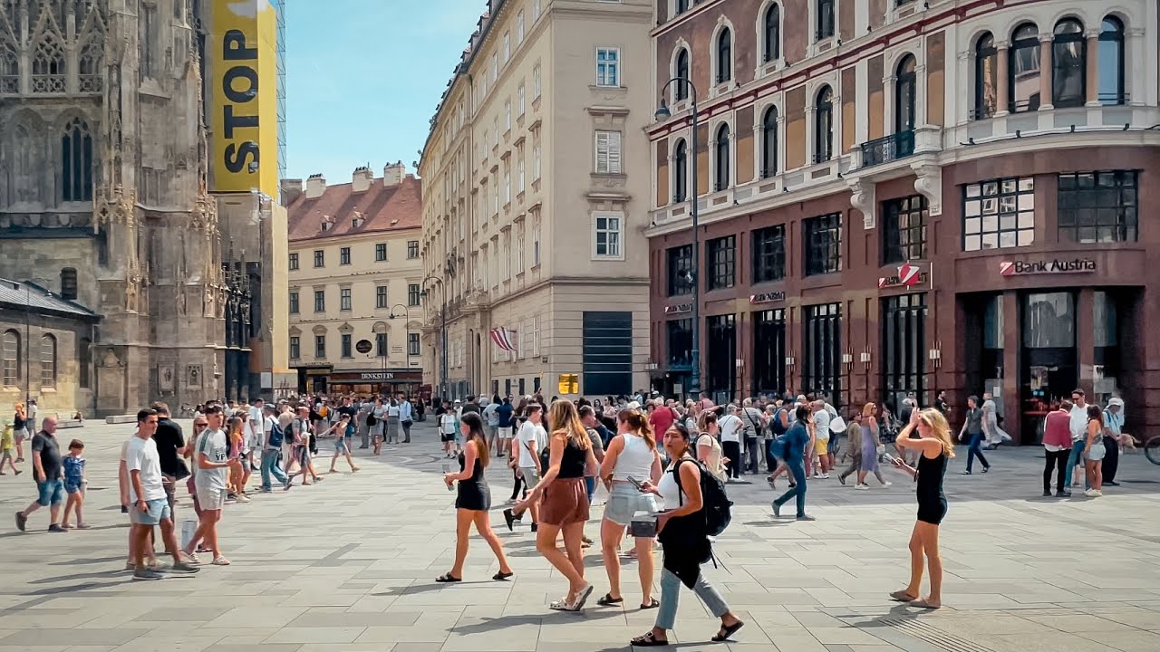 Vienna Summer Walk August 2022, Austria, Walking Tour City Center | 4K ...