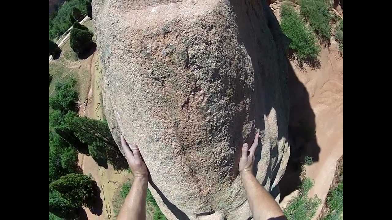 Climbing Montezuma's Tower in The Garden of the Gods - YouTube