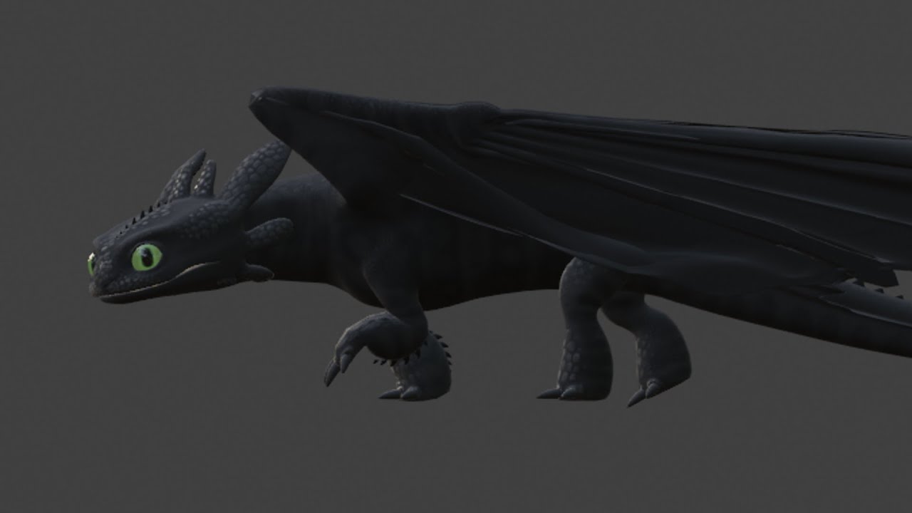 How To Train Your Dragon -Toothless Walk Cycle - Learning 3D animation ...