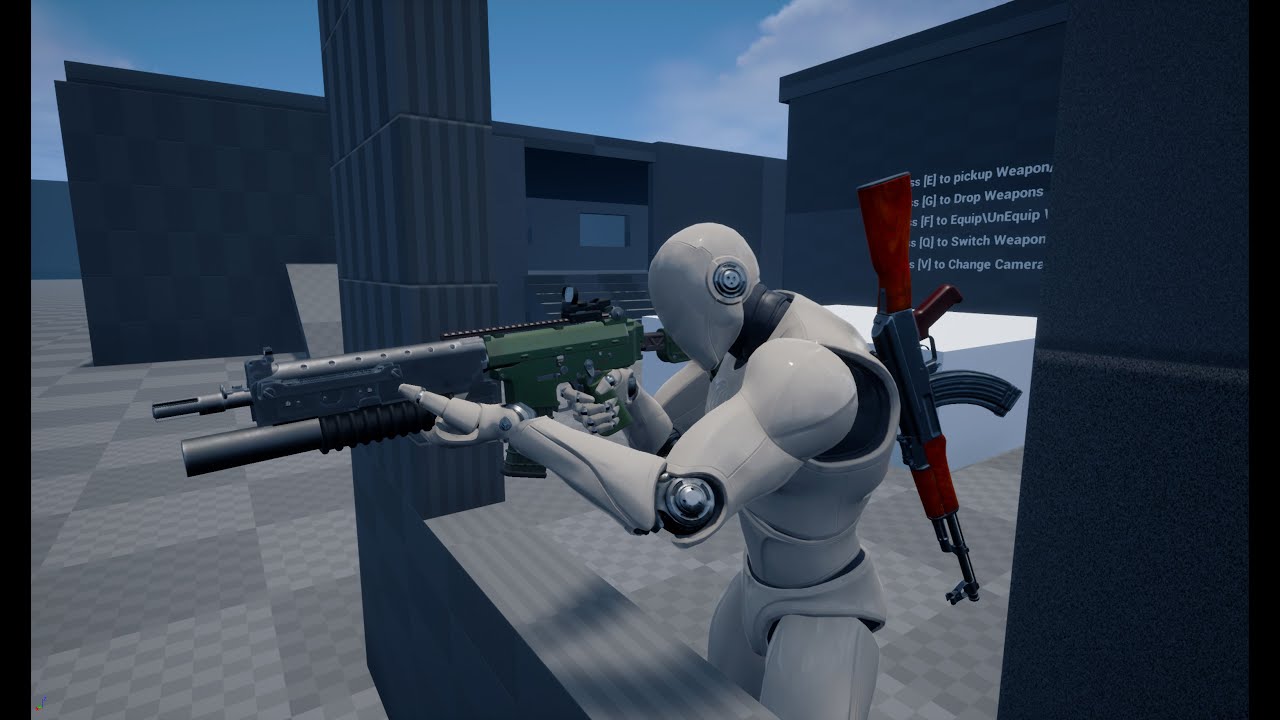 Update AWS | Weapon and Climb/Vault system | UE4 Blueprints # ...