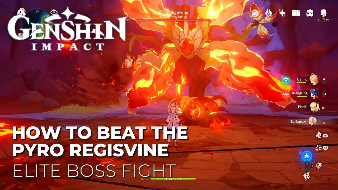 How to the Beat the Pyro Regisvine (Lv. 40 Barbara Solo) Boss Fight ...