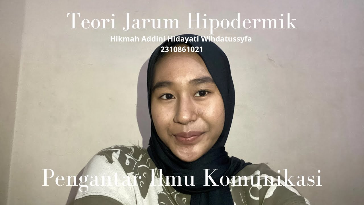TEORI JARUM HIPODERMIK || HIKMAH ADDINI HW 2310861021 - YouTube