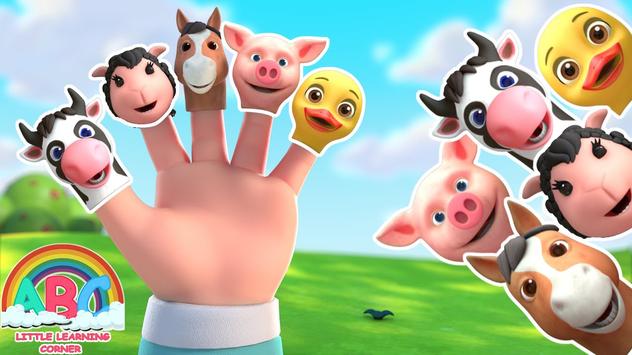 Farm Animals Finger Family | Nursery Rhymes & Kids Songs | Abc Little ...