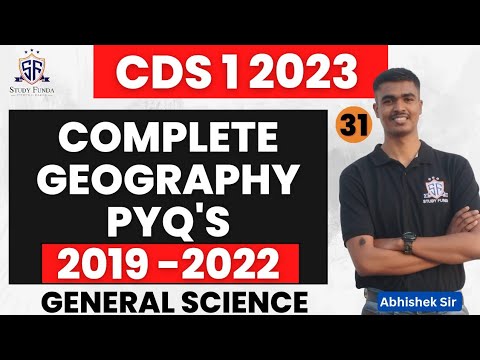 Geography CDS PYQ'S 2019 to 2022 | Cds PYQ's #studyfunda #cds_2023 #gs ...