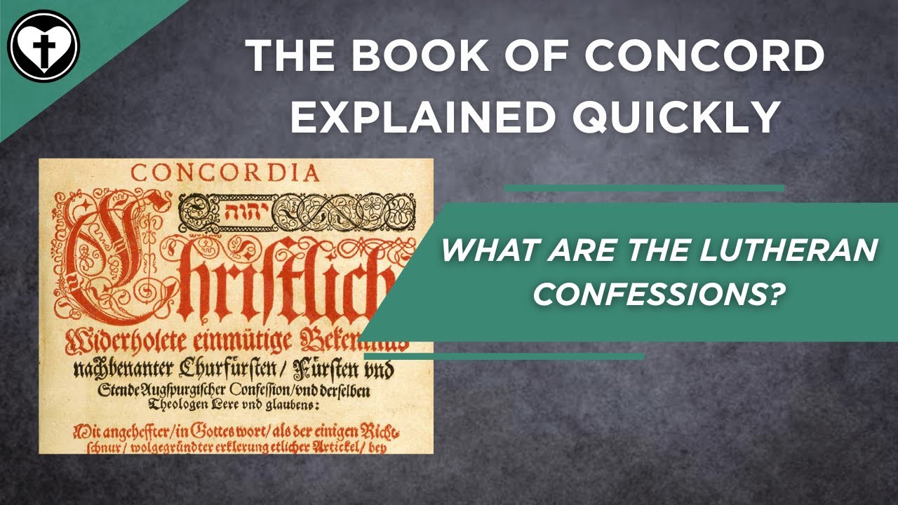 The Book of Concord Explained in Five Minutes - YouTube