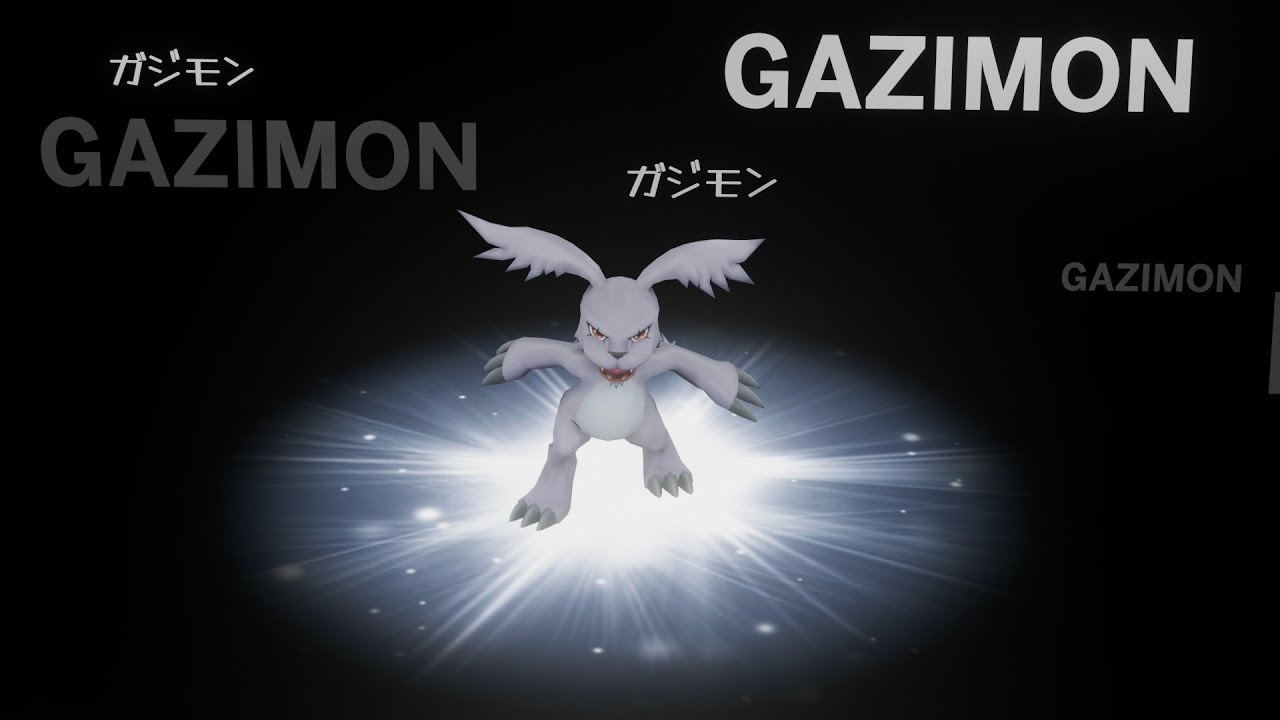 Gazimon (ガジモン) Full Evolution - YouTube