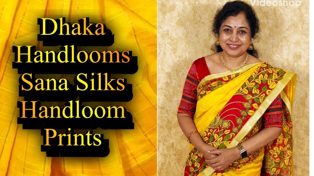Handloom Prints, Sana Silks, Dhaka Handlooms, Surekha Selections, May 2024 - YouTube