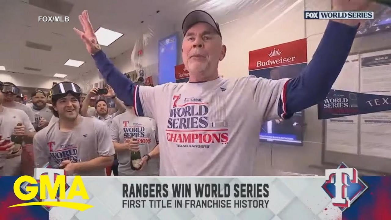 Texas Rangers win World Series - YouTube
