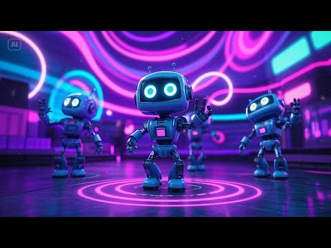 Five Little Robots on the Run | Fun Nursery Rhyme | Educational Kids ...