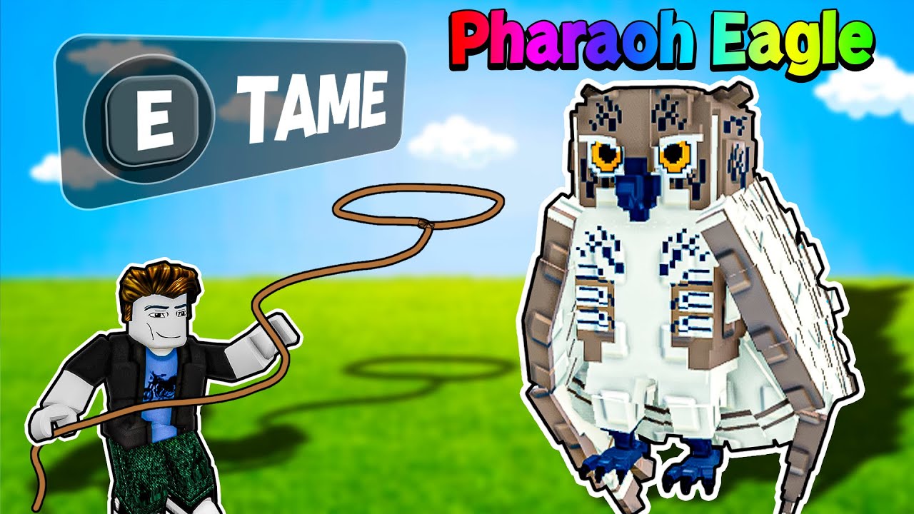 taming a PHARAOH EAGLE in Roblox Raise Animals - YouTube