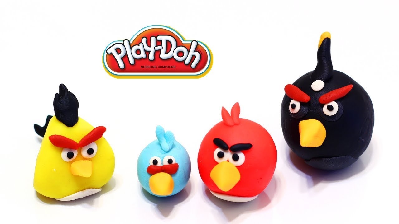 Colors Angry BIrd Play Doh Toys for Kids | ANGRY BIRDS Surprise Eggs ...