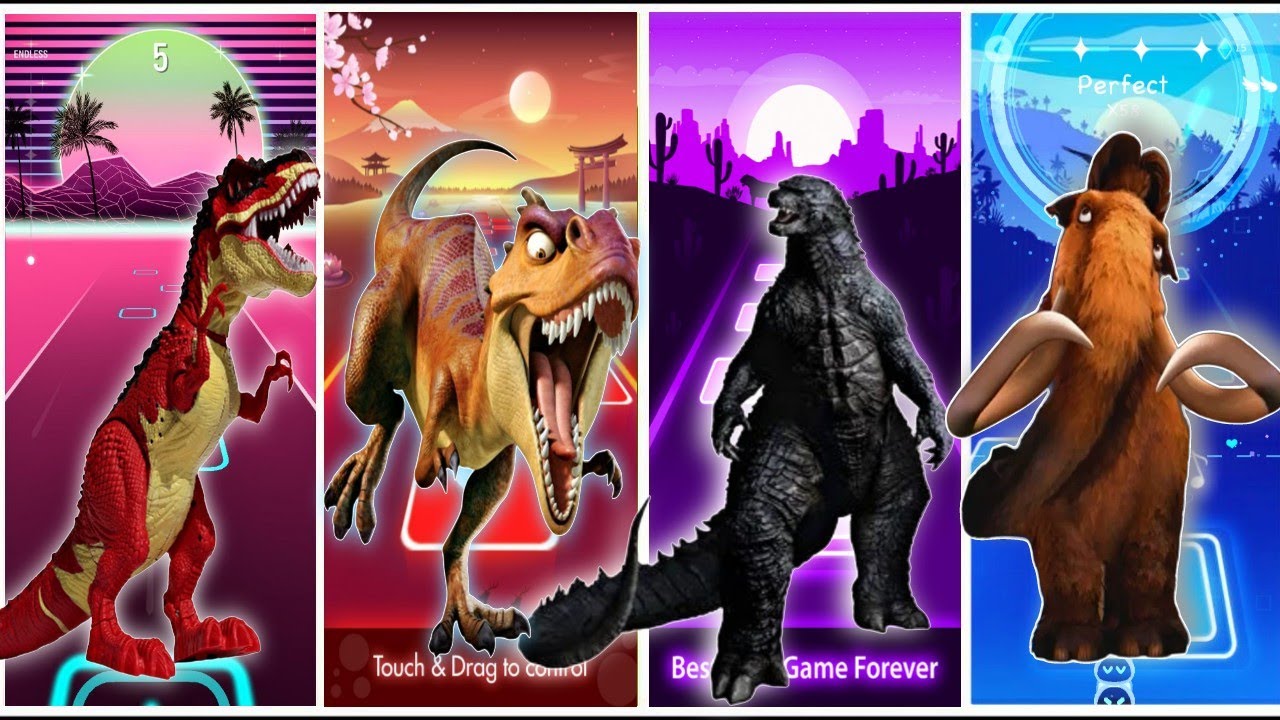 Jurassic World Indoraptor 🆚 Tyrannosaurus 🆚 Godzilla 🆚 Mammoth ...
