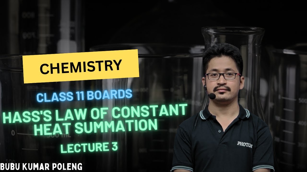 Hess's Law of Constant Heat Summation | Class 11 Chemistry | Lecture 3 ...