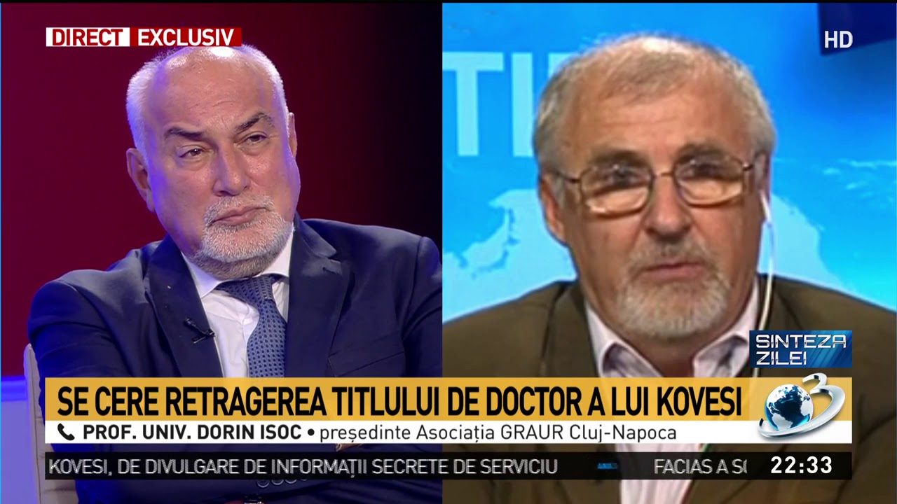 Prof.univ. Dorin Isoc: Kovesi, cel puțin 11 autori furați - YouTube