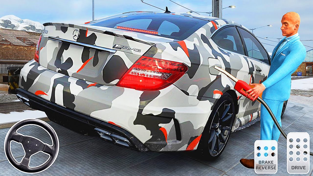 Mercedes C63 AMG Driving Simulator and Trains - Best Gameplay - YouTube