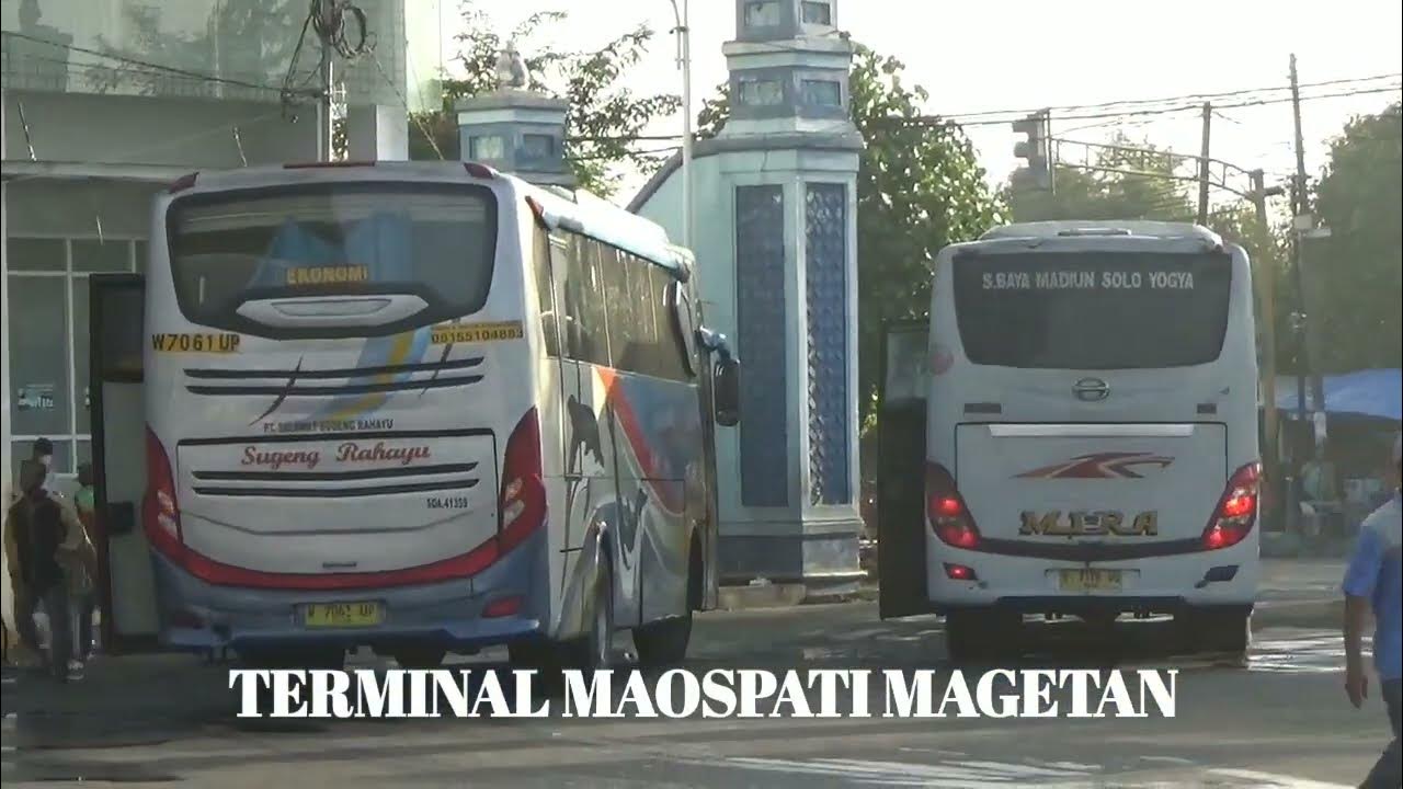 Kalah Cepat Bus Mira VS Sugeng Rahayu Arus Balik Lebaran Terminal Maospati Magetan - YouTube