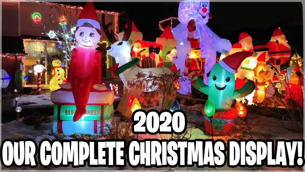 2020 New & Complete Christmas Inflatables Yard Display (Night ...