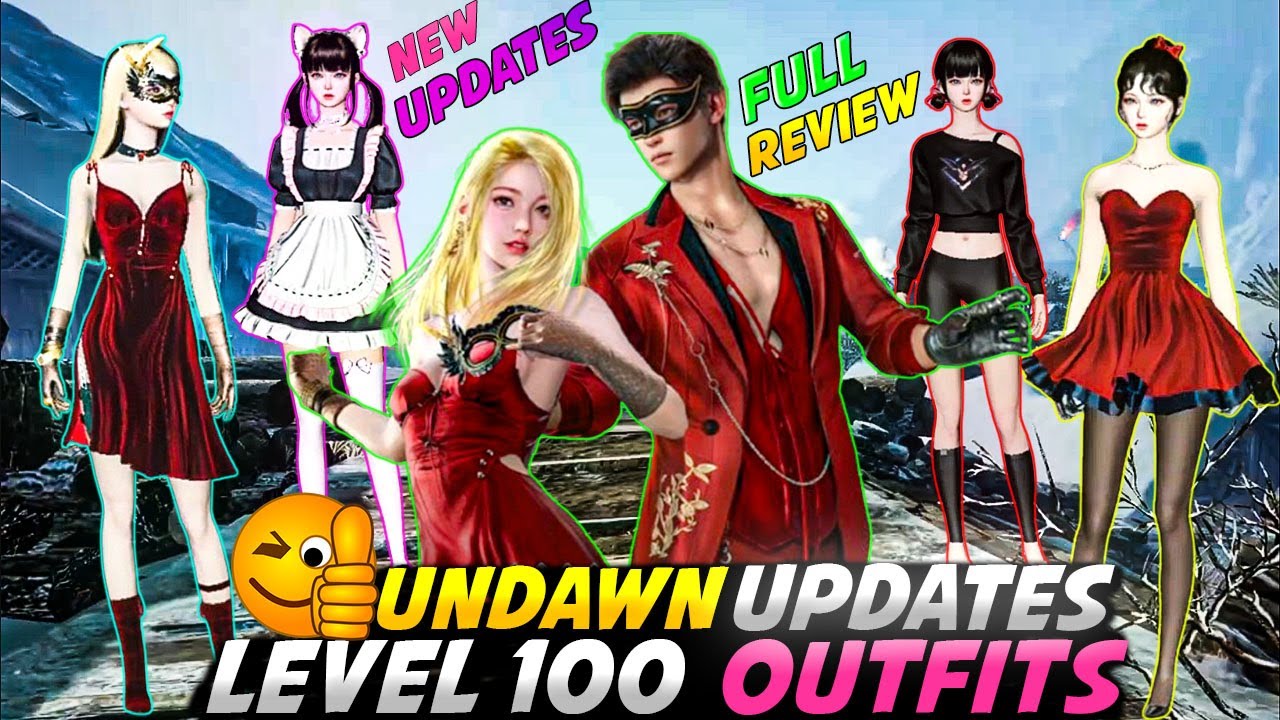 Undawn New Updates & Outfits Full Review | Undawn Level 100 | Undawn ...