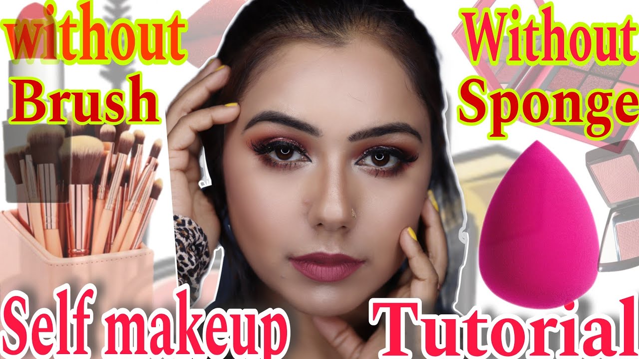 Self Makeup Tutorial with easy steps🫶Without Brush and sponge# ...