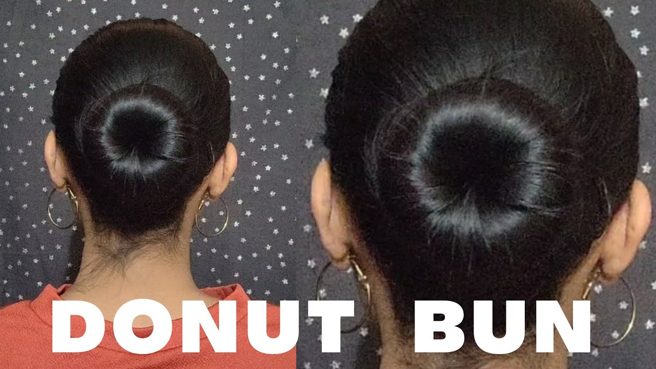 Donut bun | Medium to Short hairstyle| Mon Univers - YouTube