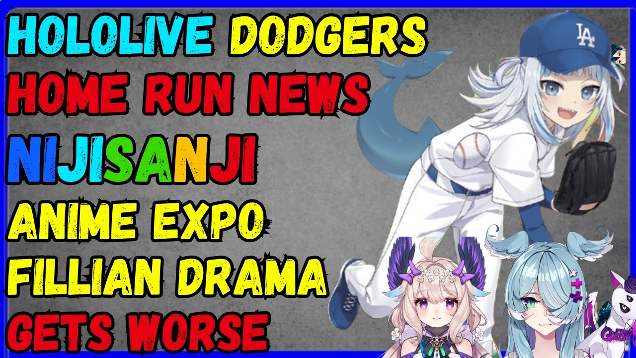 Hololive Dodgers, fillian called out, Nijisanji anime expo worse - YouTube