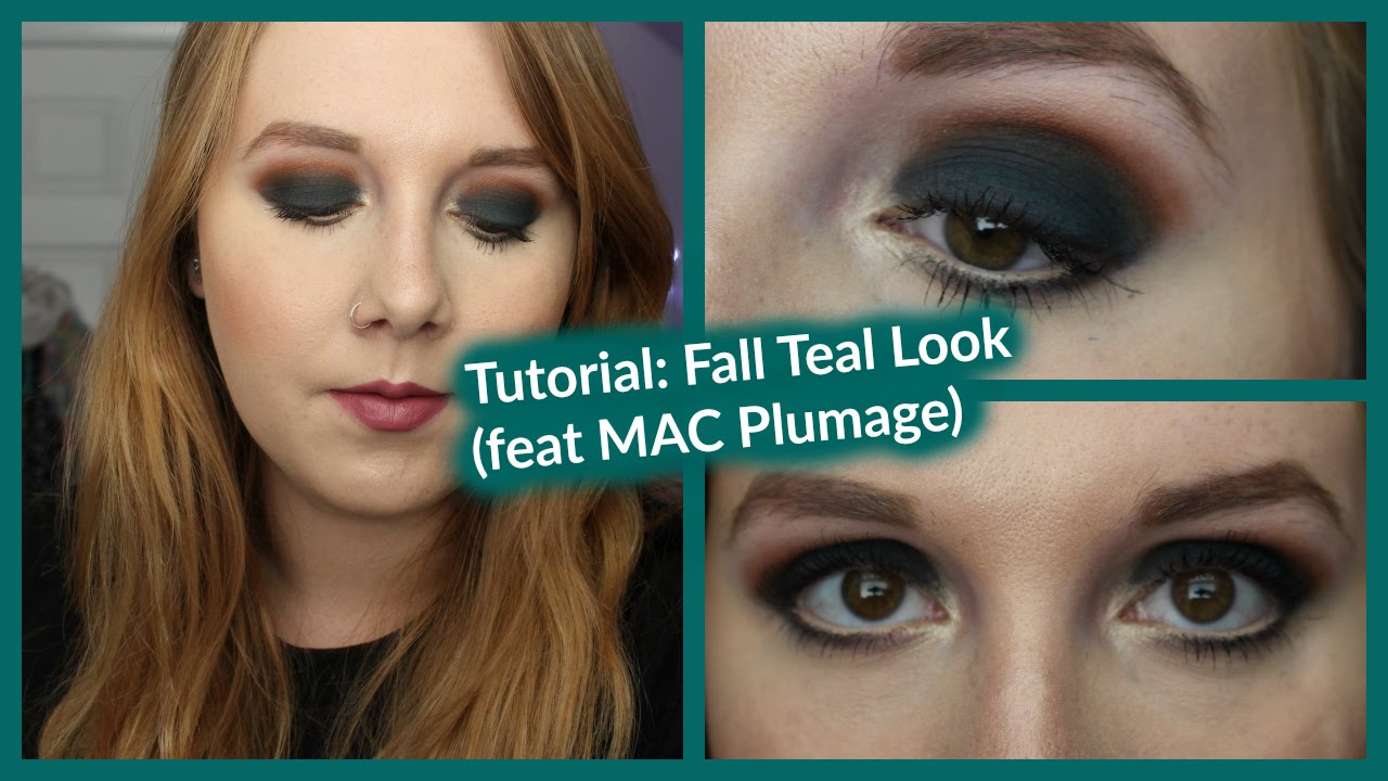 Tutorial: Fall Teal Look feat MAC Plumage - YouTube