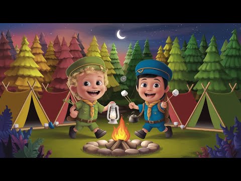 🌟İzciler Kampta 🌲🔥🛶🎶 - Eğlenceli Eğitici ve Öğretici Çocuk ve Bebek Şarkıları