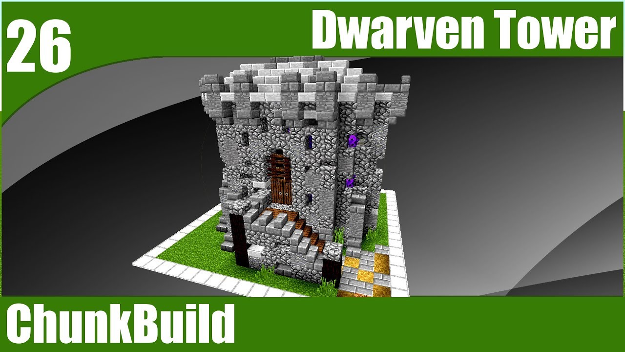 ChunkBuild 26: Dwarven Tower in One Chunk | ChunkBuild (Minecraft Timelapse House) - YouTube